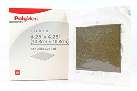 Polymem Silver 4.25" x 4.25" Non-Adhesive PolyMeric Membrane Dressing ...